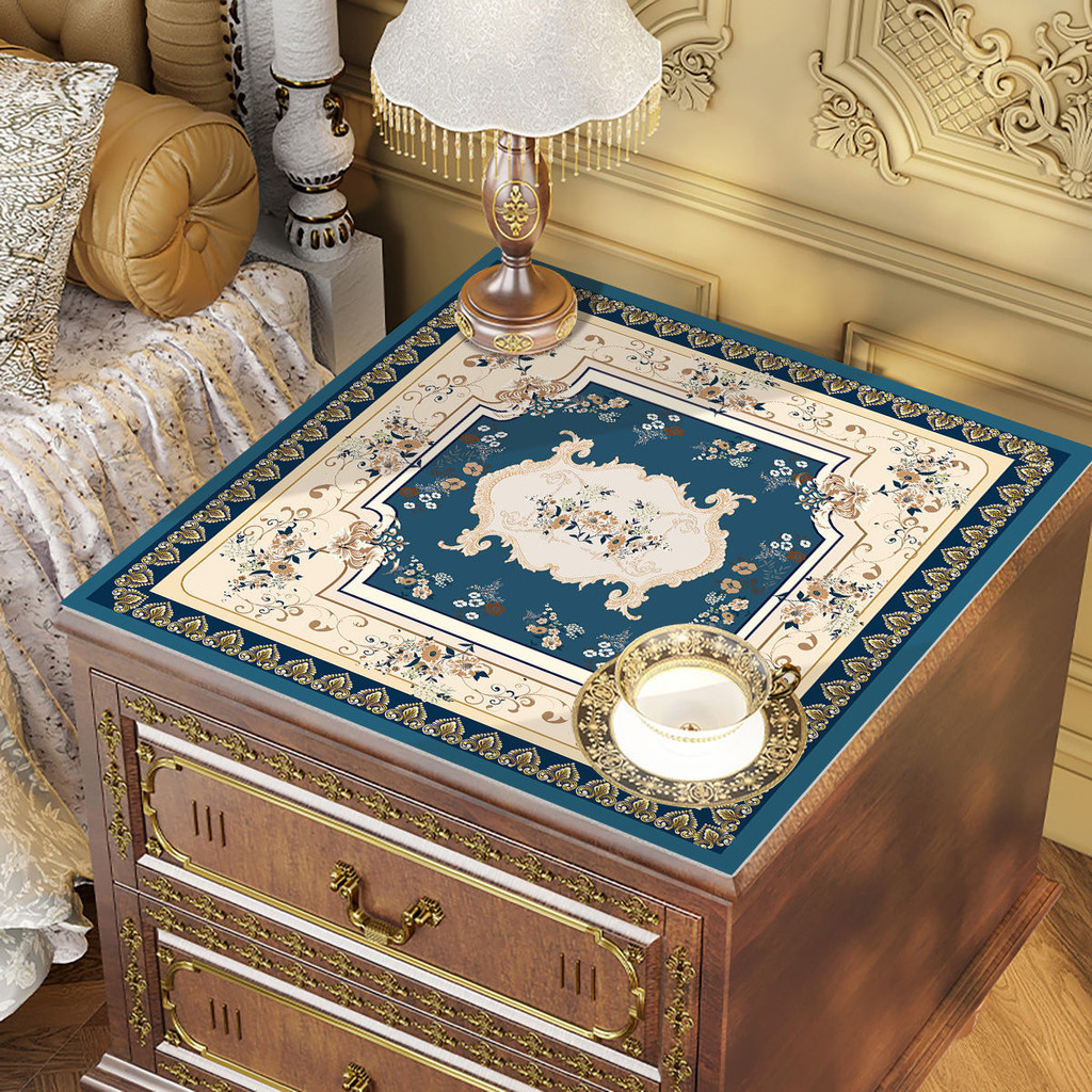 European Style Bedside Table Leather Tablecloth Waterproof Anti-dust ...