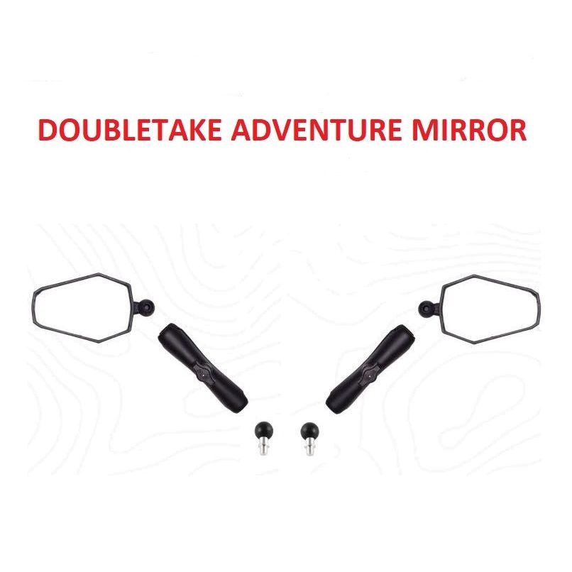 SG Seller 🇸🇬 DoubleTake Mirror Adventure/Enduro/Scrambler/Trail Mirror Ram Lock indestructible ...
