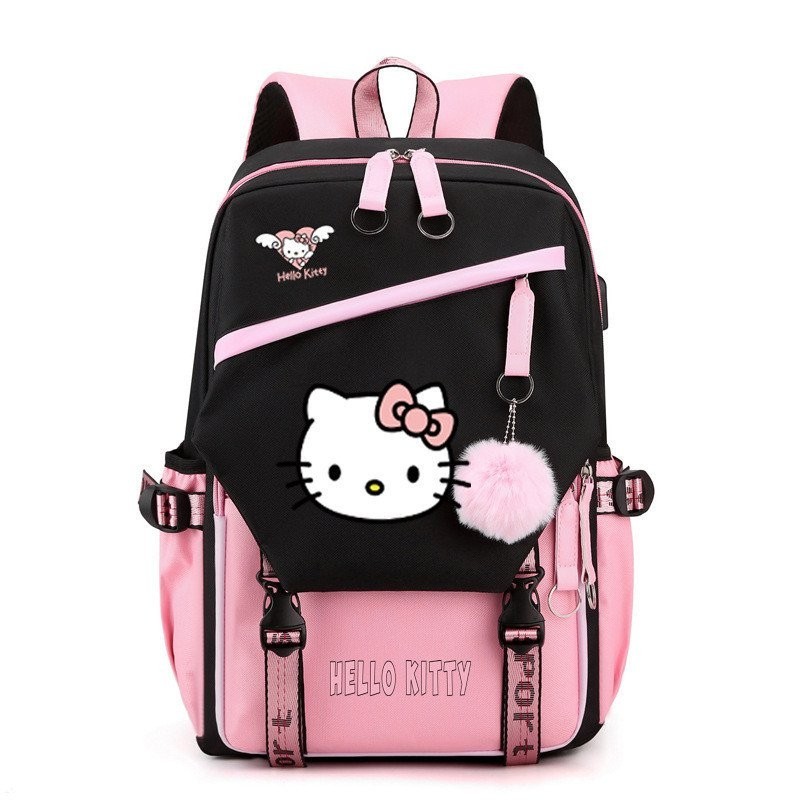 Hello Kitty Schoolbag Children's Backpack Primary School Students Grade ...