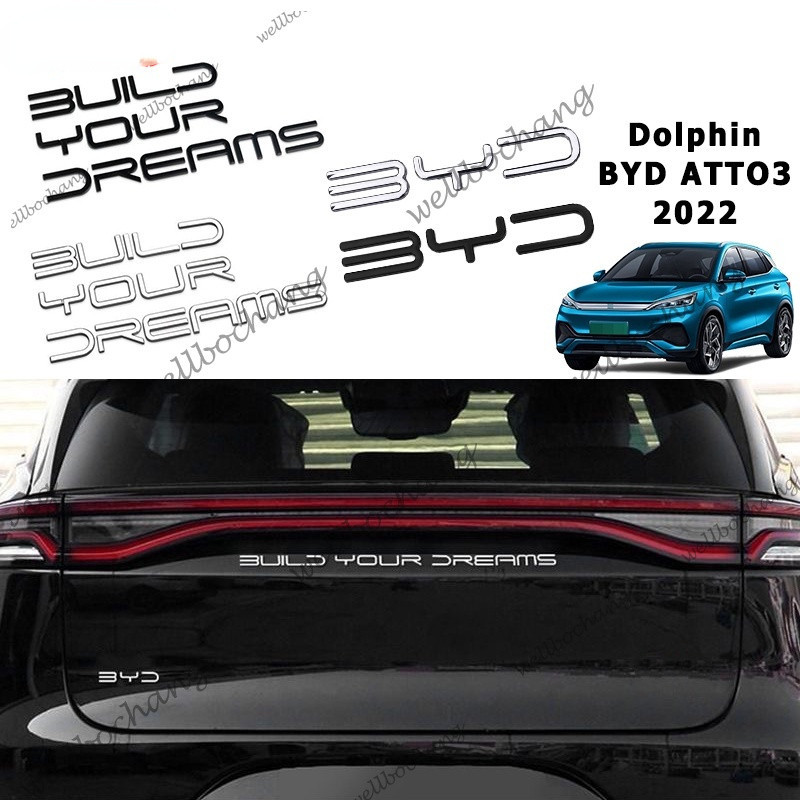 Car Logo Emblem Metal Sticker Car Decoration For BYD Atto 3 Yuan PLUS ...