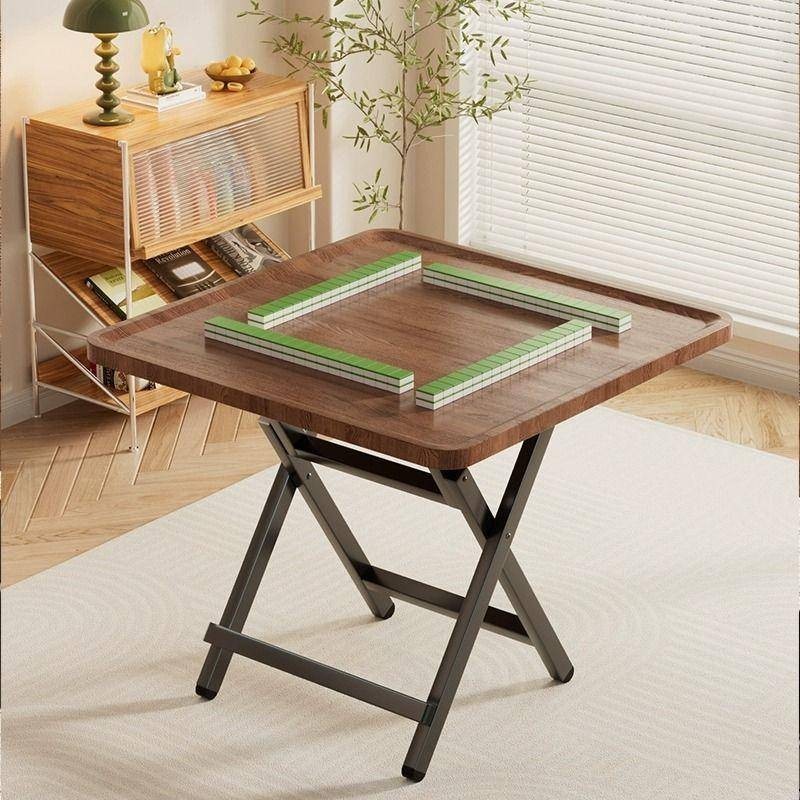Mahjong table, folding living room table, portable hand-rubbing mahjong ...
