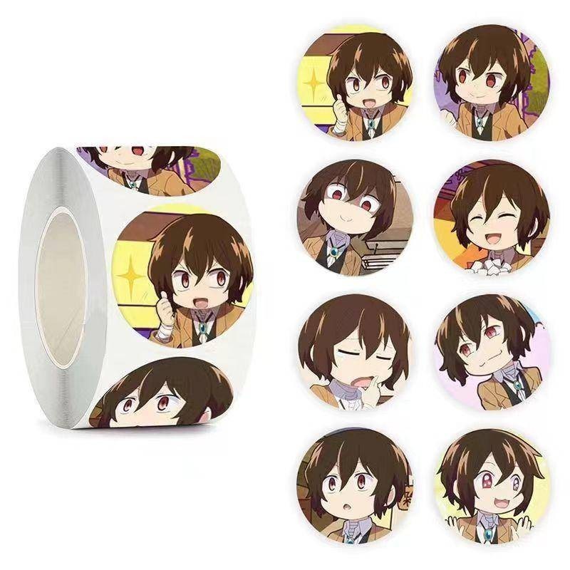 500Pcs/Set Anime Bungou Stray Dogs Stickers Dazai Osamu Nakajima ...