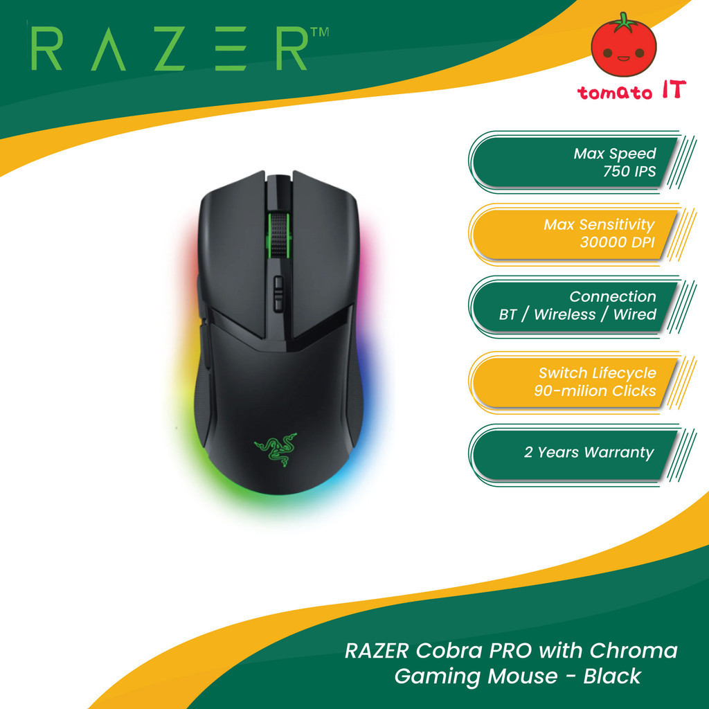 RAZER Cobra PRO with Chroma Gaming Mouse - Black | Shopee Singapore