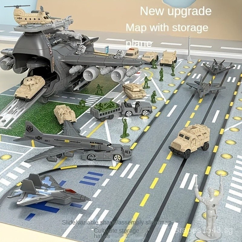 Children's Military Transportation Aircraft Model Toys Fighter Aircraft ...