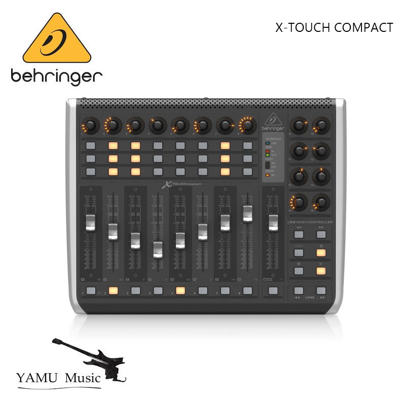 Behringer X-TOUCH COMPACT Universal USB/MIDI Controller with 9 Touch ...