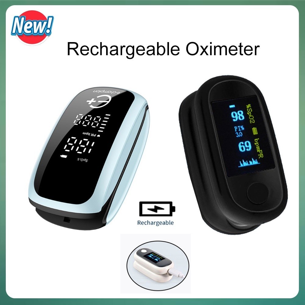 Rechargeable USB Finger Clip Fingertip Pulse Oximeter Blood Oxygen ...