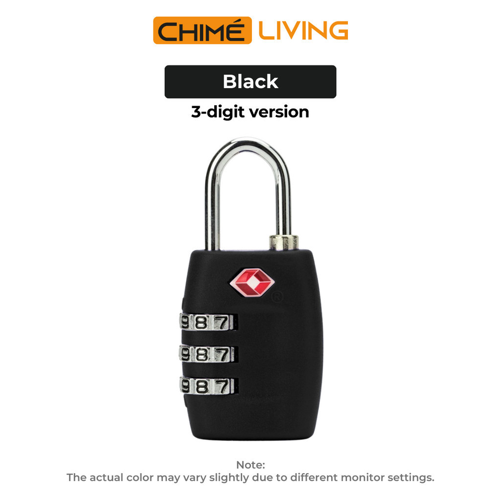 TSA Luggage Metal Lock PIN 3 Digit Combination Padlock For Travel ...