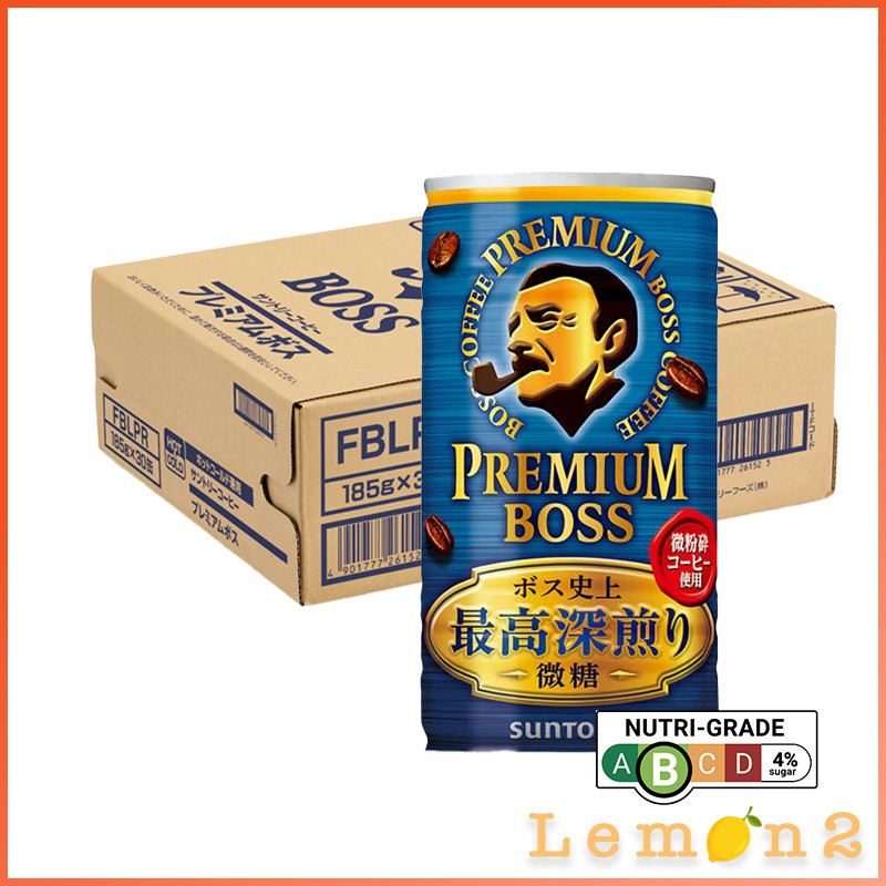 Suntory Premium Boss Low Sugar Coffee 185G x 30 (Carton Deal) | Shopee ...