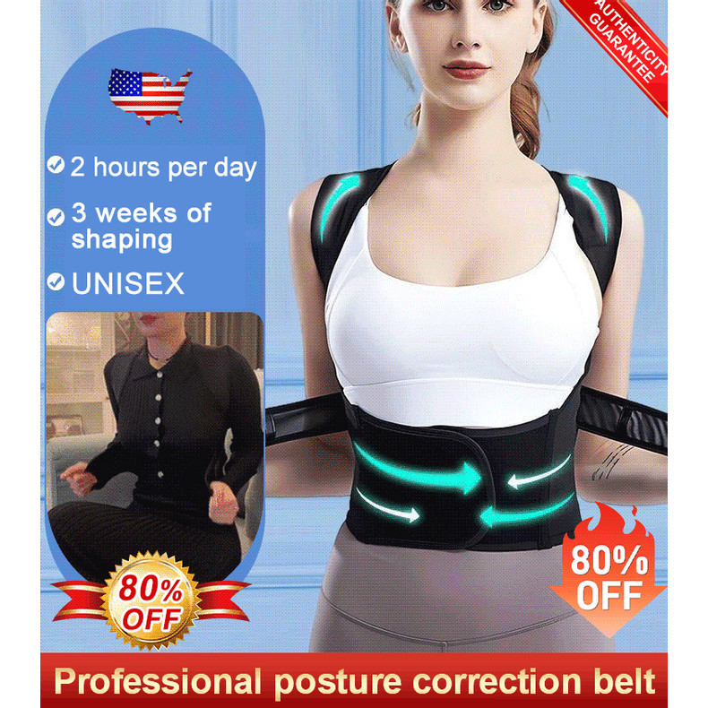 [High elasticity]3D stretch hunchback correction belt back brace ...