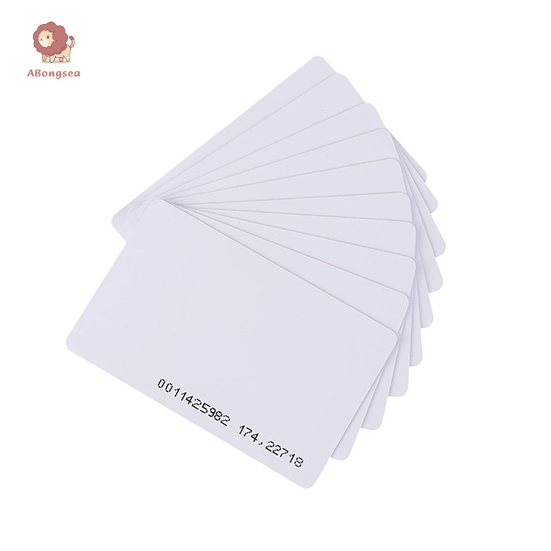 abongsea 10pcs TK4100 125kHz RFID Cards Proximity ID Cards Token Tag ...
