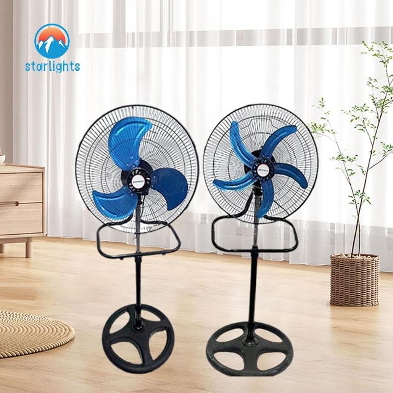 [ 2 Pieces Oscillating Pedestal Fans Commercial Floor Stand Mount High ...