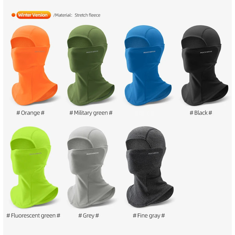ROCKBROS Winter Ski Mask Fleece Warm Full Face Mask Breathable ...