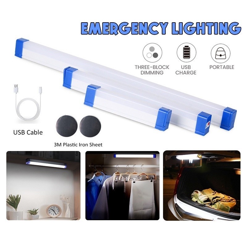 USB Rechargeable LED Light Tube T5 Portable Magnetic Emergency Light Camping Outdoor Fishing ...