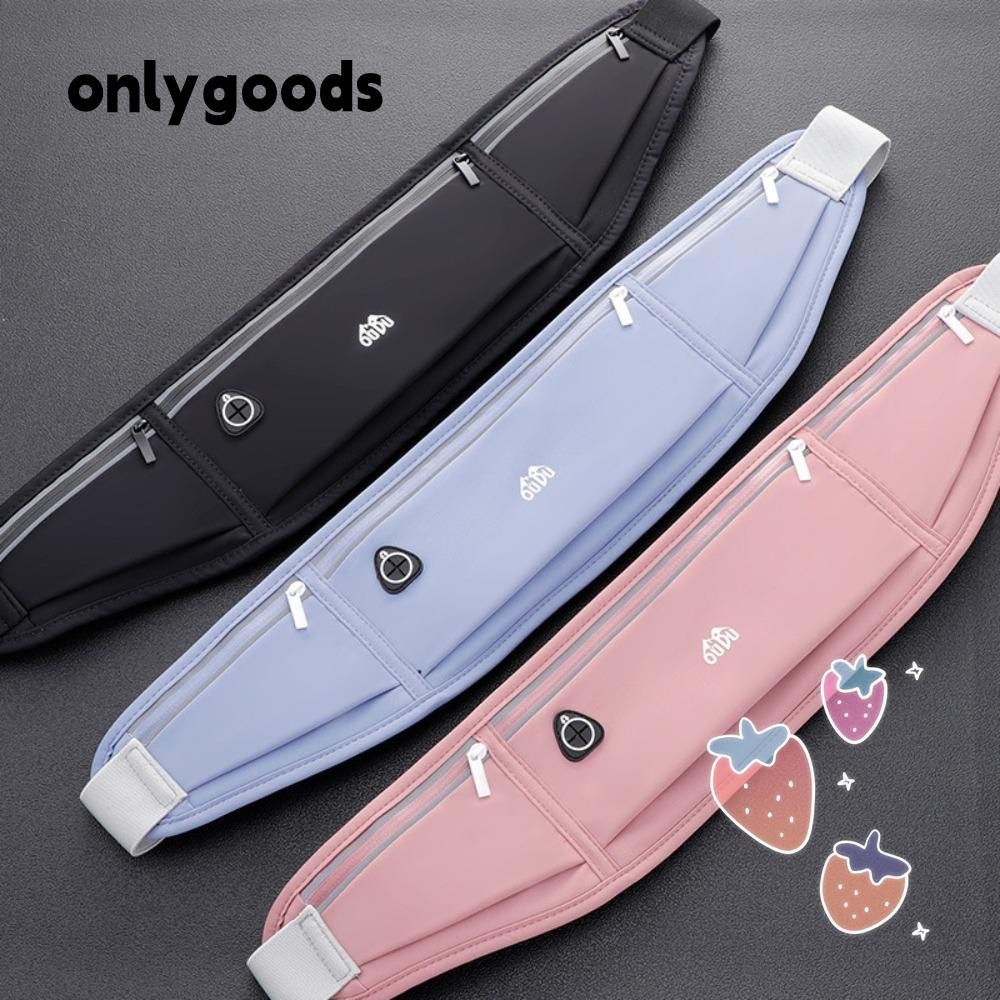 ONLY Running Waist Bag, Solid Color Waterproof Sports Belt Pouch ...