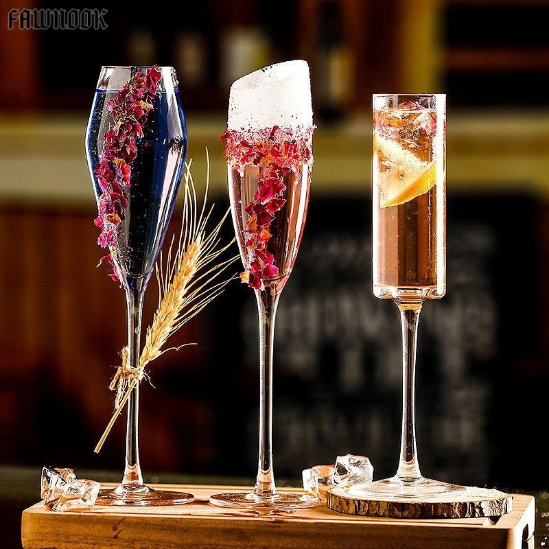 Crystal Champagne Glass Highball Cocktail Glass | Shopee Singapore