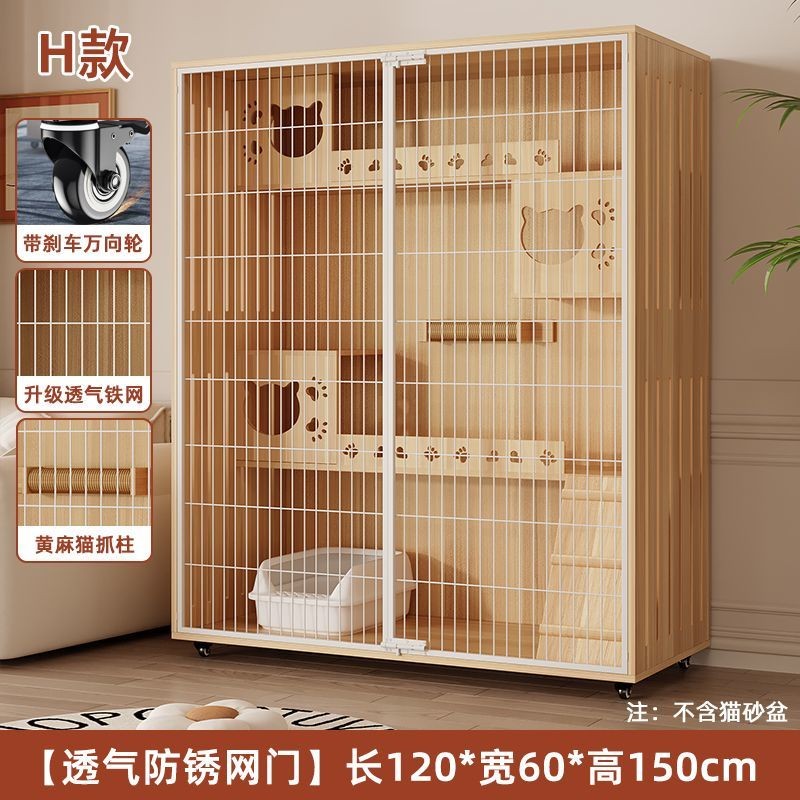 [48H Shipping] Cat Villa Pet Cabinet Iron Mesh Cat Cabinet Home Cat ...