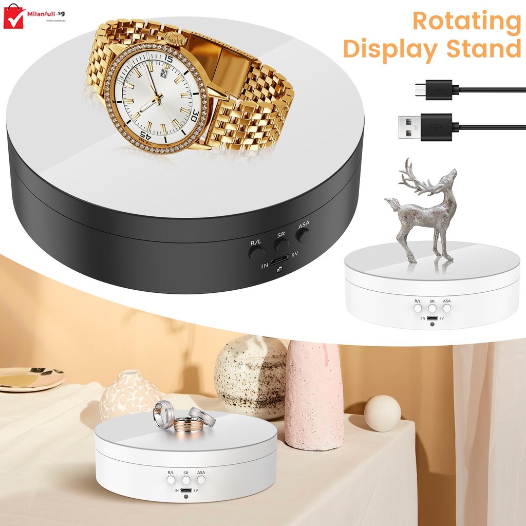 Rotating Display Stand 360° Rotation Electric Rotating Turntable Speed ...