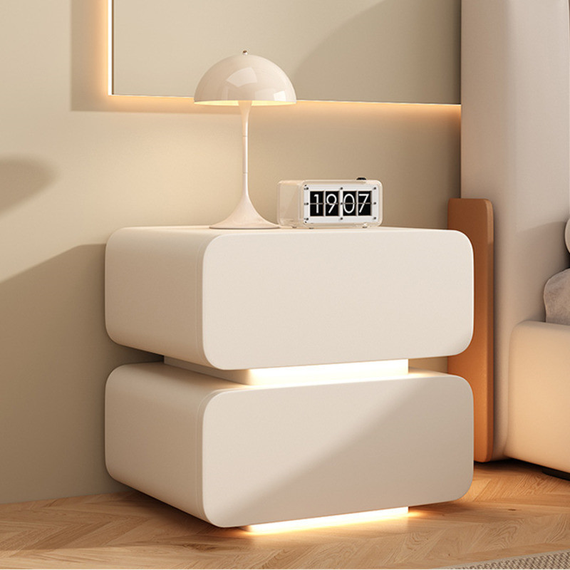 Bedside Table With Premium Feeling New Bedroom Nightstand With Lamp ...