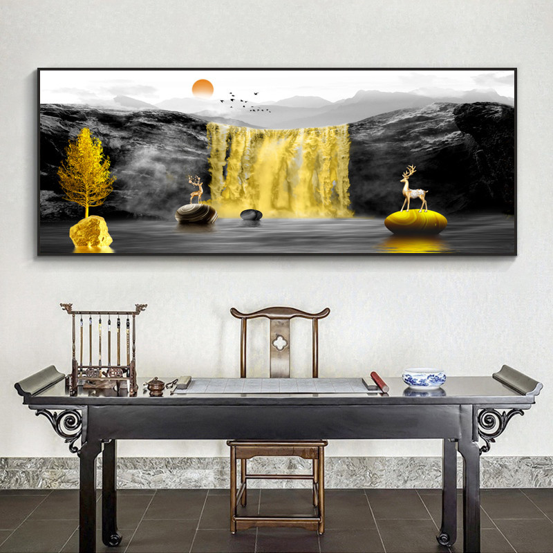 Crystal porcelain inlaid diamond painting, feng shui decorative ...