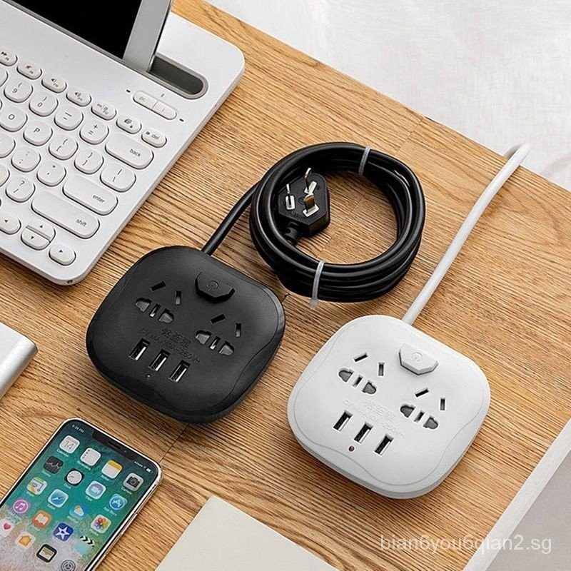 (In stock)extension plug cable USB charger adapter plug 3 extension ...