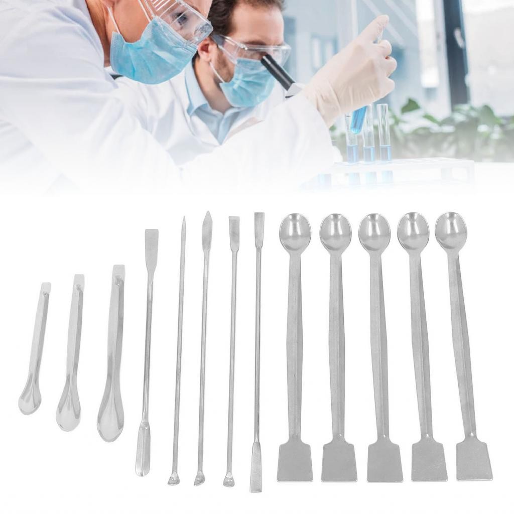 Supergoodsales Laboratory Spoon 13Pcs Stainless Steel Roof Non ...