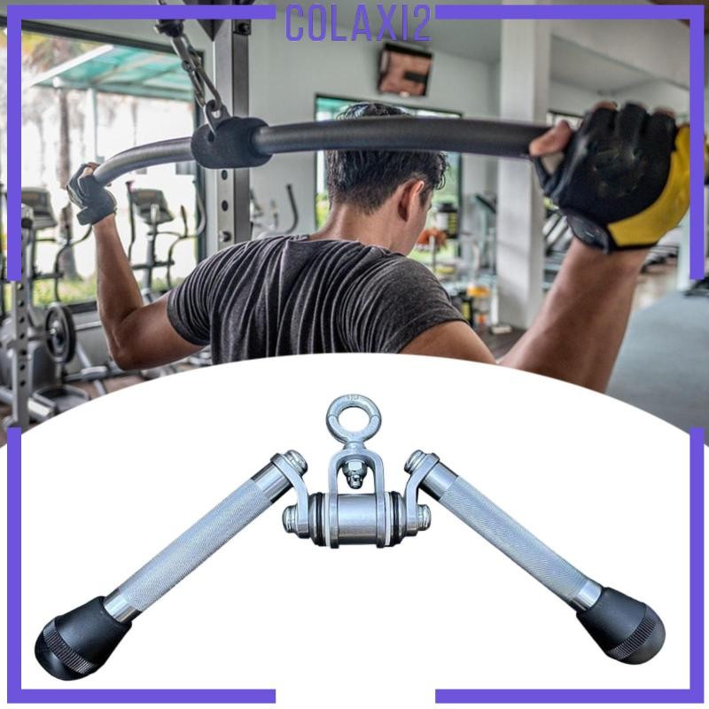 [Colaxi2] Tricep Press Down Bar Sturdy Steel Versatile LAT Pulldown Bar ...