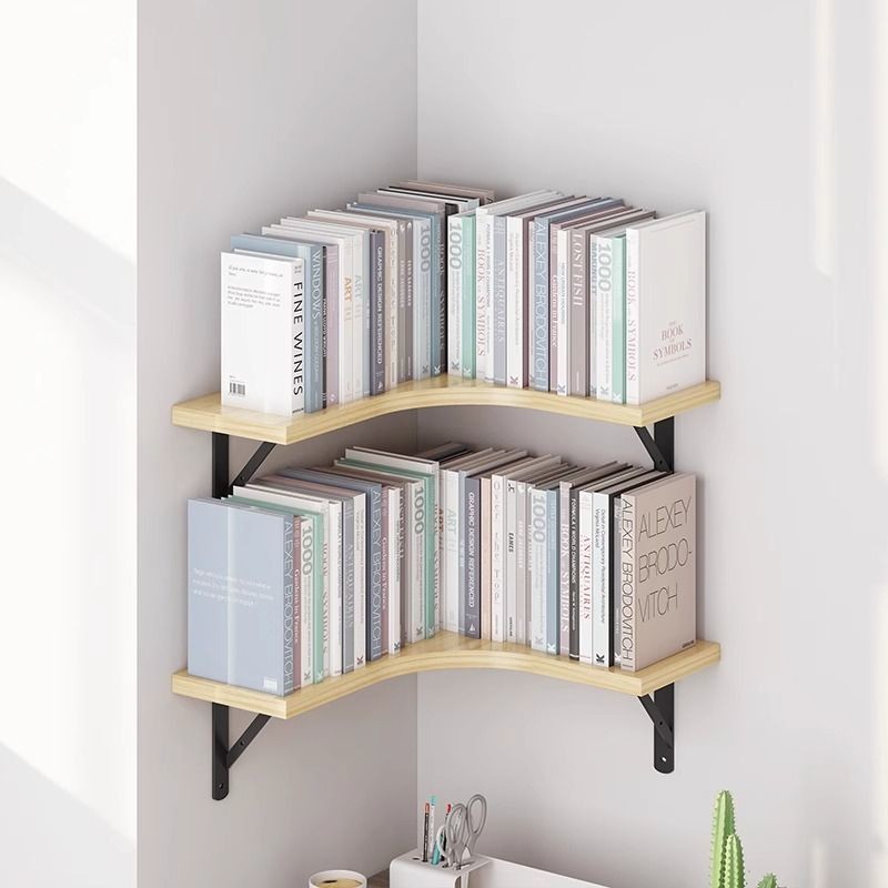 SG Corner Shelf Wall-mounted Bookshelf Hanging Wall Partition Living ...