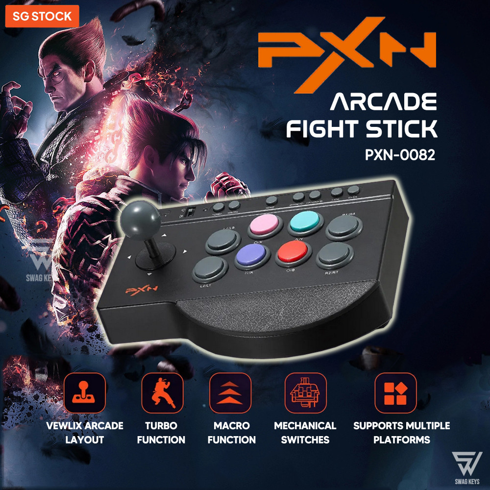 【SG】PXN 0082 ARCADE JOYSTICK FIGHT STICK CONTROLLER - Turbo Vewlix ...