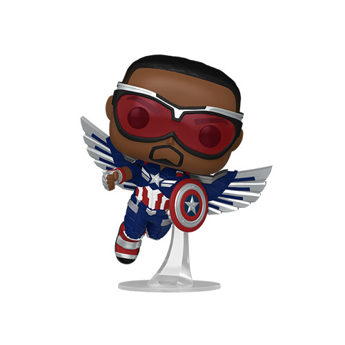 Funko Pop! Marvel: Captain America Brave New World 1381 - Capt America (Sam Wilson) (Flying ...