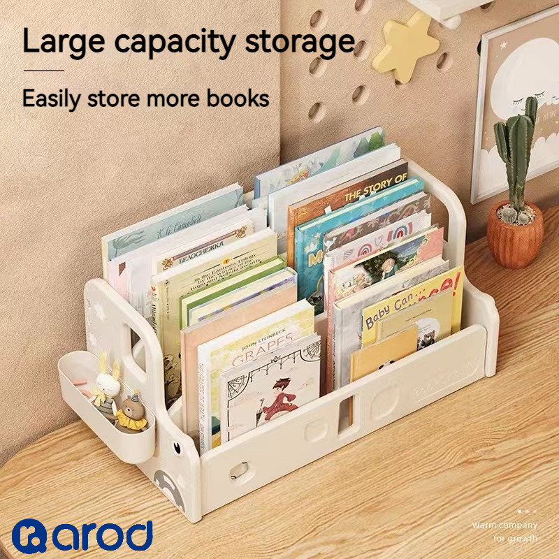 AROD Kids Bookshelf Baby Picture Book Shelf Bay Window Floor Simple ...