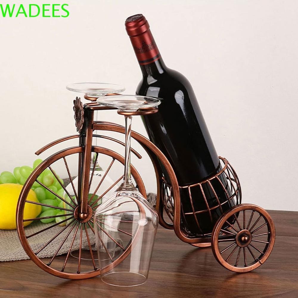 WADEES Wine Rack Creative Metal Tricycle Shape Home Decoration Retro ...