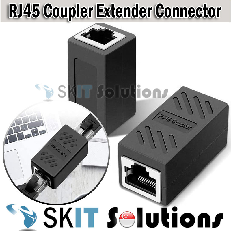 RJ45 Coupler Plug Jack Ethernet Extender Joint Connector in-Line Female ...
