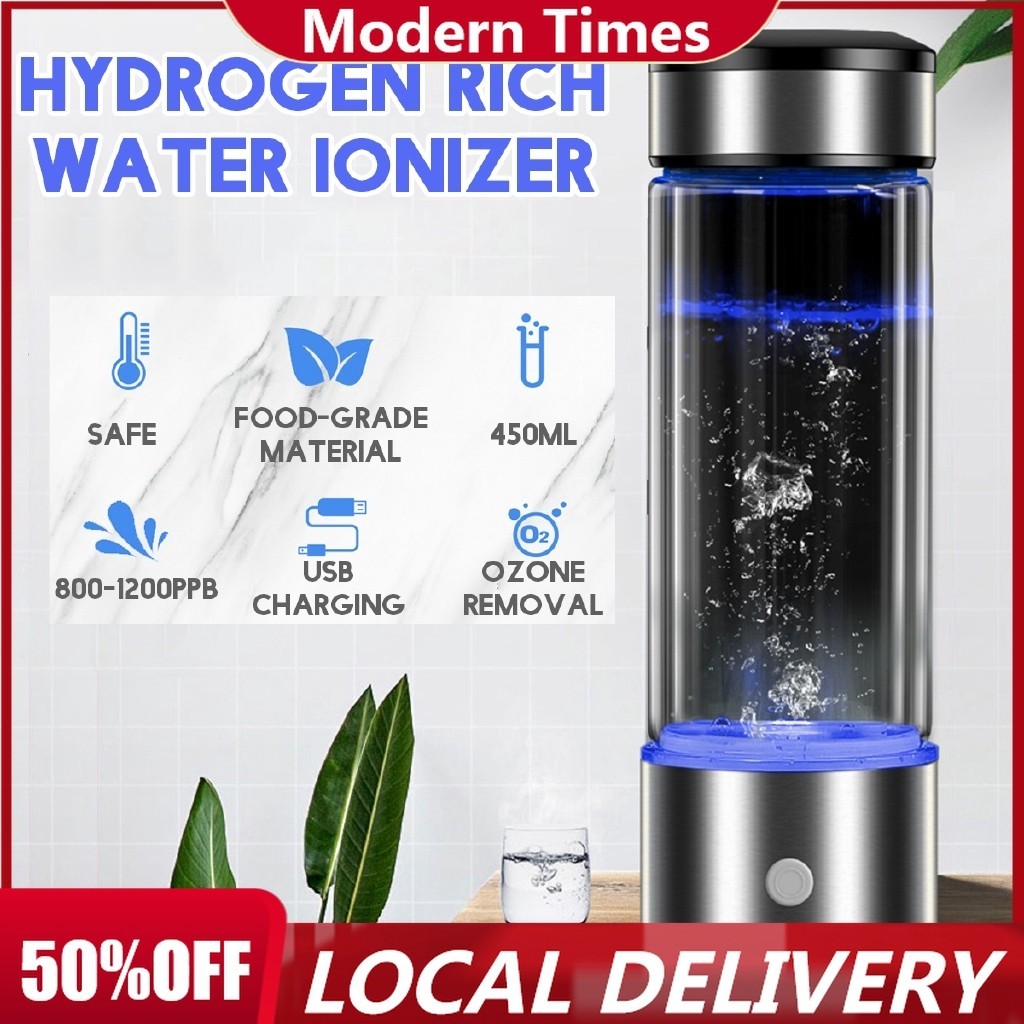 5W Hydrogens Rich Water Bottle Cup Generator Water Maker Rechargeable ...