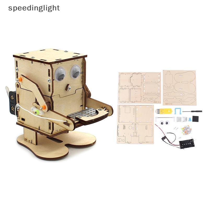 speedinglight Robot Eating Coin Wood DIY Model Teaching Learning Stem ...