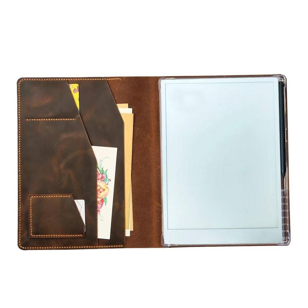Personalized Leather folio case with Pen Holder for reMarkable 2 ...