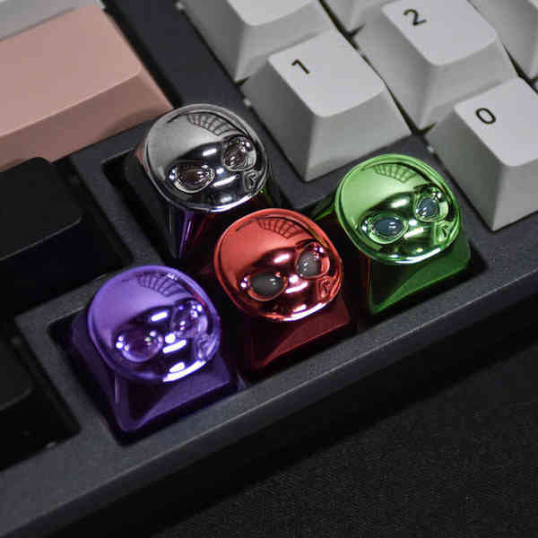 keycaps keycaps custom Alien Keycap Translucent Mechanical Keyboard ...