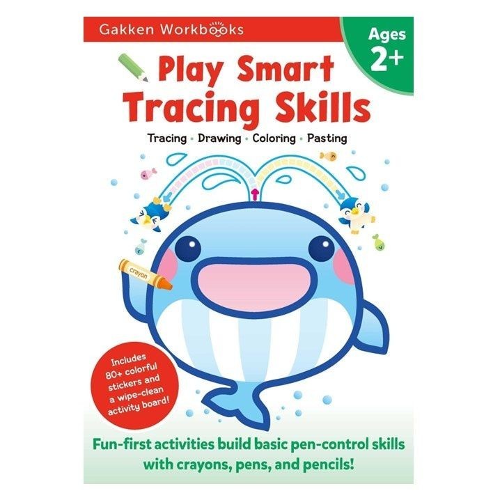 Gakken Workbooks Play Smart Tracing Skills Age 2+ Tracing/Drawing ...