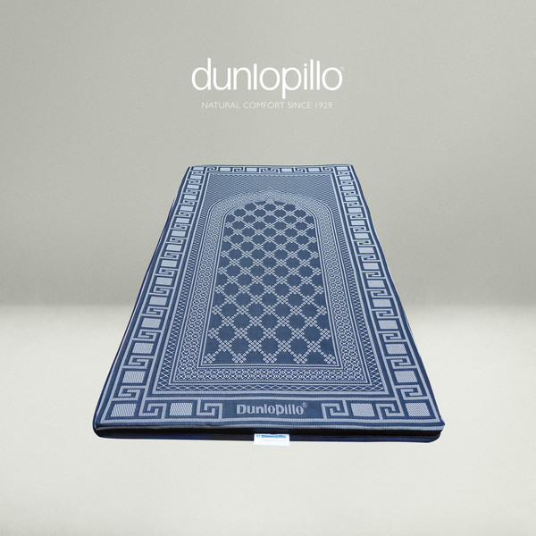"Sky Moslem" - Dunlopillo Praying Matt Blue Latex Prayer Mat | Shopee ...