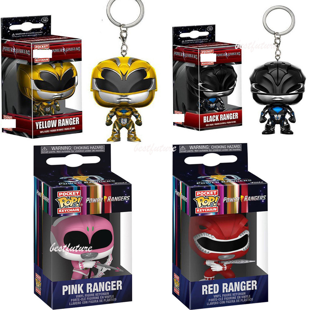 Funko Pop Power Rangers Keychain Ranger Keyring Action Figure Model ...