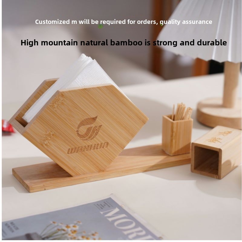 Bamboo Creative Paper Box Commercial Bamboo Tissue Box Western ...