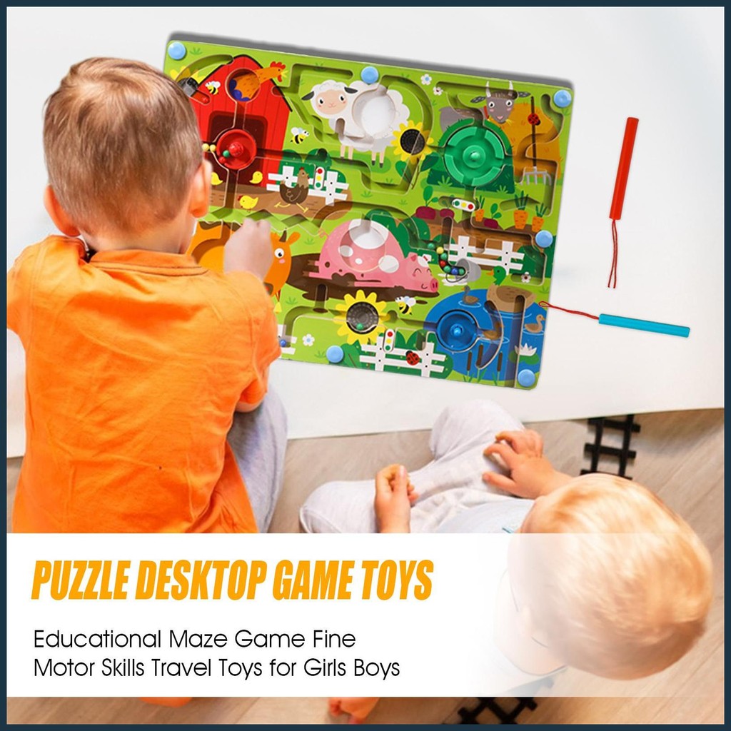 Magnetic Maze Toy Maze Learning Toy Educational Maze Game Fine Motor ...