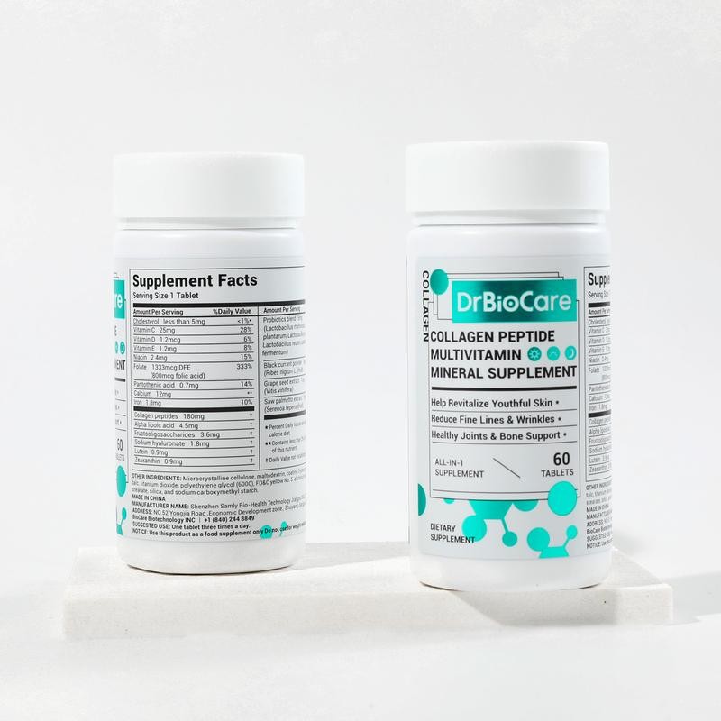 DrBioCare Collagen 1 bottle/ 2 bottle, Vitamin & Mineral, Contains Vd3 ...