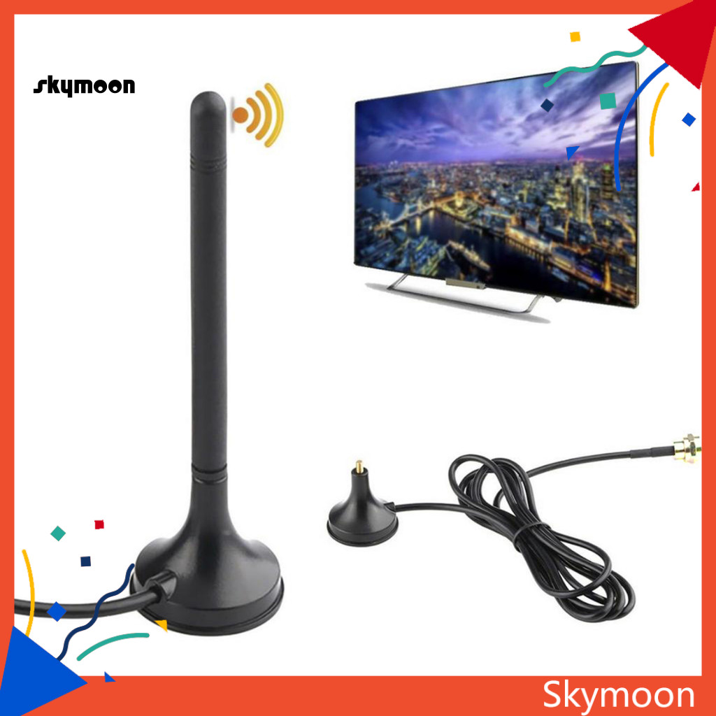 Skym* TV Antenna Wide Range 360 Degree Signal Reception Suction Up GSM ...