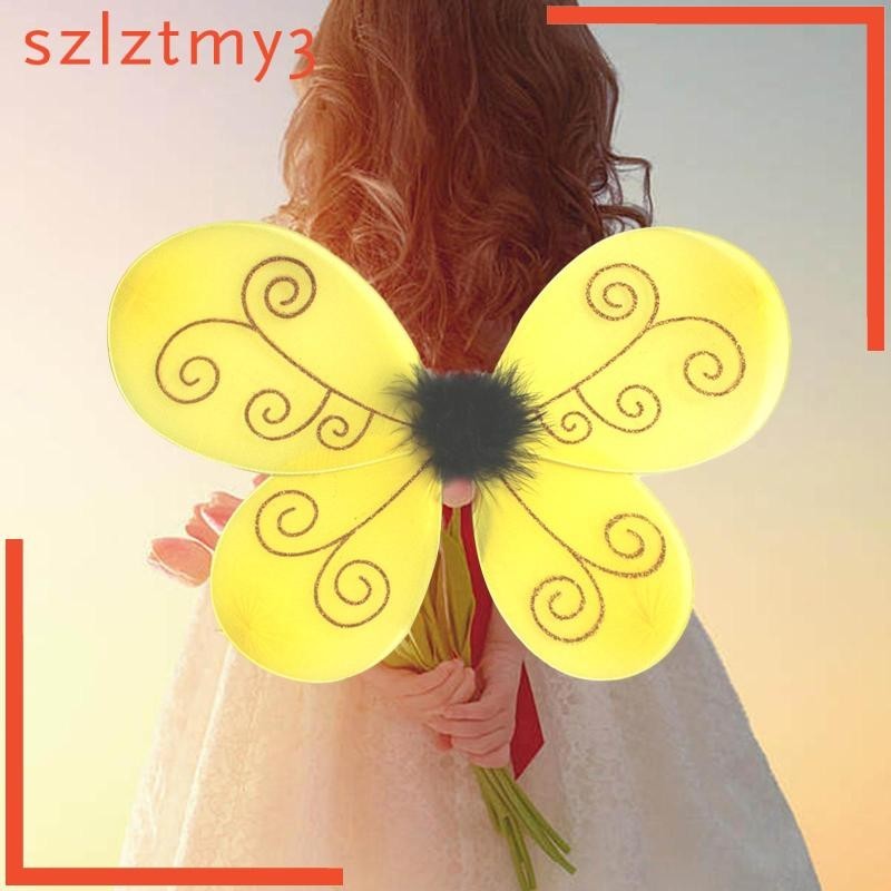 [szlztmy3] Bee Wing Dress up Funny Outfit Bee Costume Accessories for ...