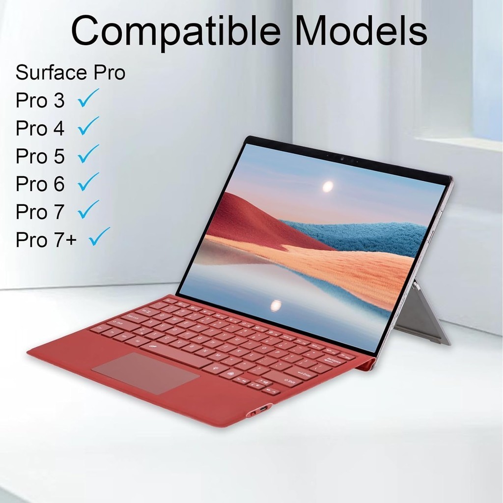 7 Color Backlit For Microsoft Surface Pro 3 4 5 6 7 7+ 11 10 X 9 8 Go 1 ...