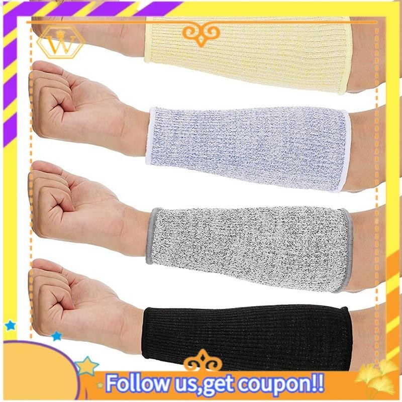 【W】4 Pair Cut and Burn Resistant Sleeves Arm Protection Sleeves Forearm ...