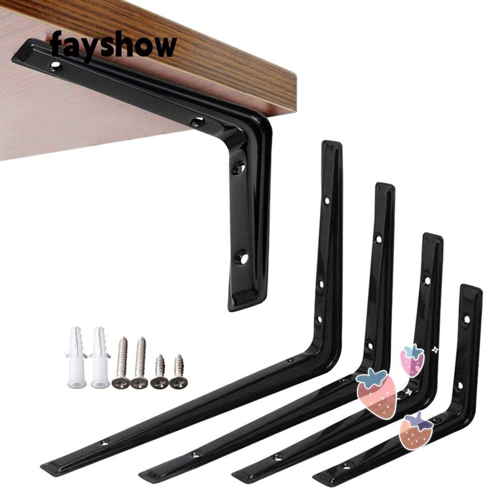 FAY Bench Table Shelf Bracket, Heavy Duty Metal Wall Mounted Support ...