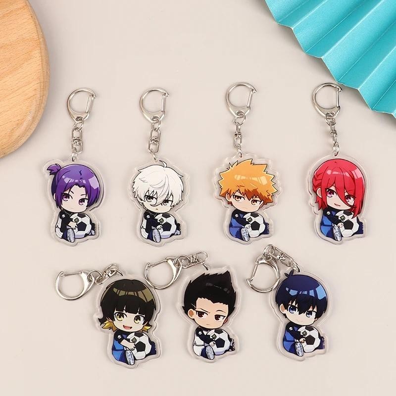 BLUE LOCK Arcylic Anime Keychain Acrylic Double-Sided Cartoon Figure ...