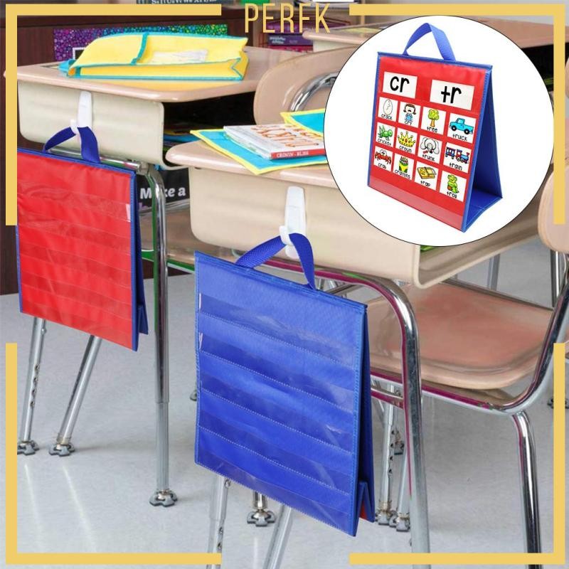 [Perfk] Teaching Aids Pocket Portable Tabletop Pocket Chart Pocket ...