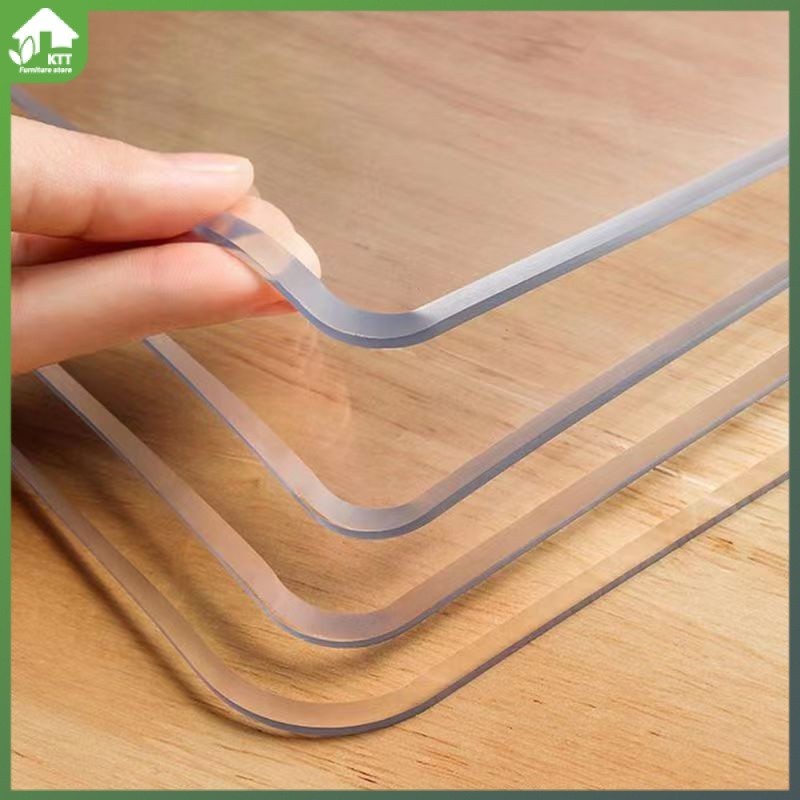 alas meja Table mat plastic sheet clear table top film PVC transparent ...